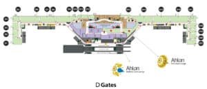 Dubai Airport Terminal 1 & 2 Passenger Guidance Map